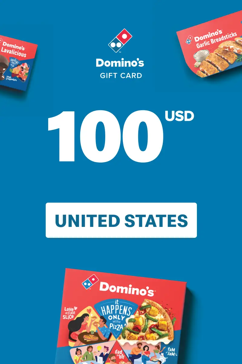 Buy Dominos Pizza 100 USD Gift Card (United States) - Digital Key