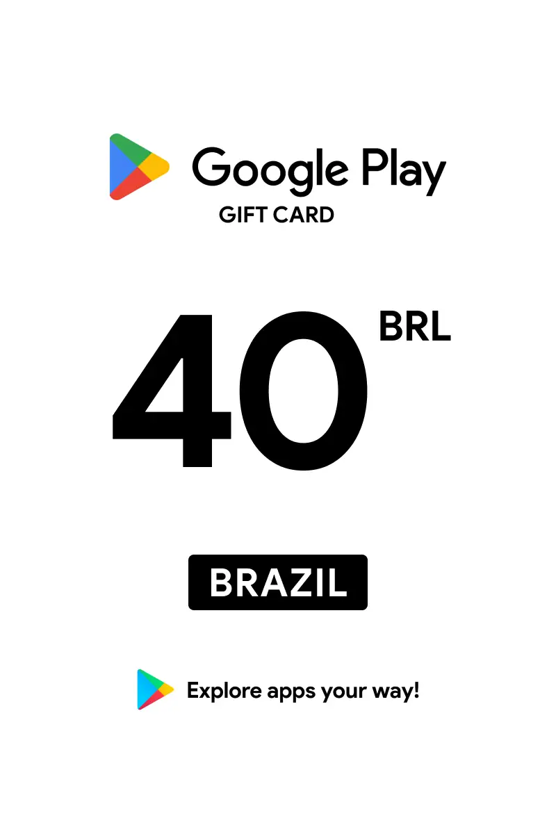 Buy Google Play 40 BRL Gift Card (Brazil) - Digital Key