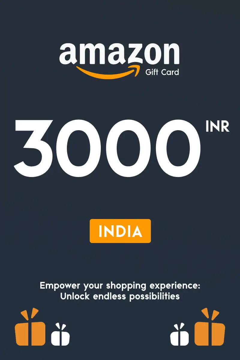 Buy Amazon 3000 INR Gift Card (India) - Digital Key