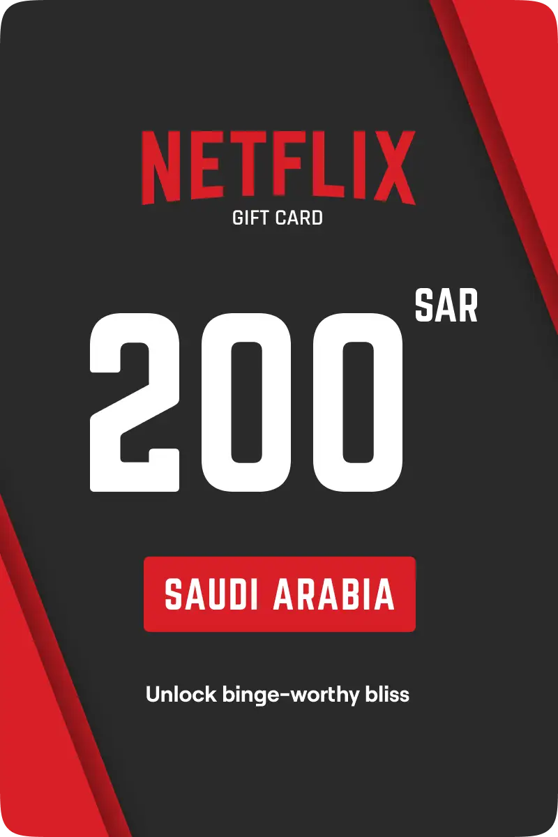 Buy Netflix 200 SAR Gift Card (Saudi Arabia) - Digital Key