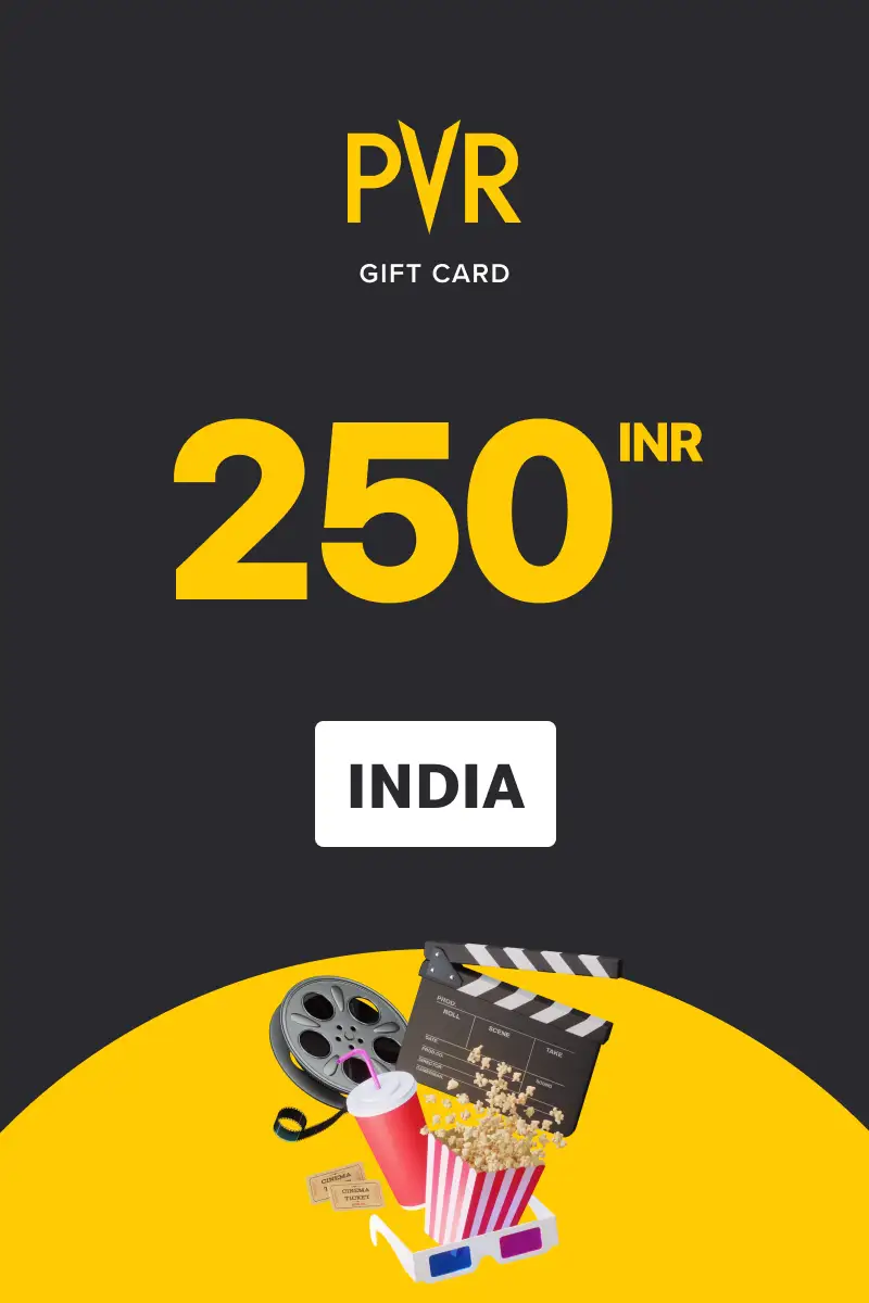 Buy PVR Cinemas 250 INR Gift Card (India) - Digital Key