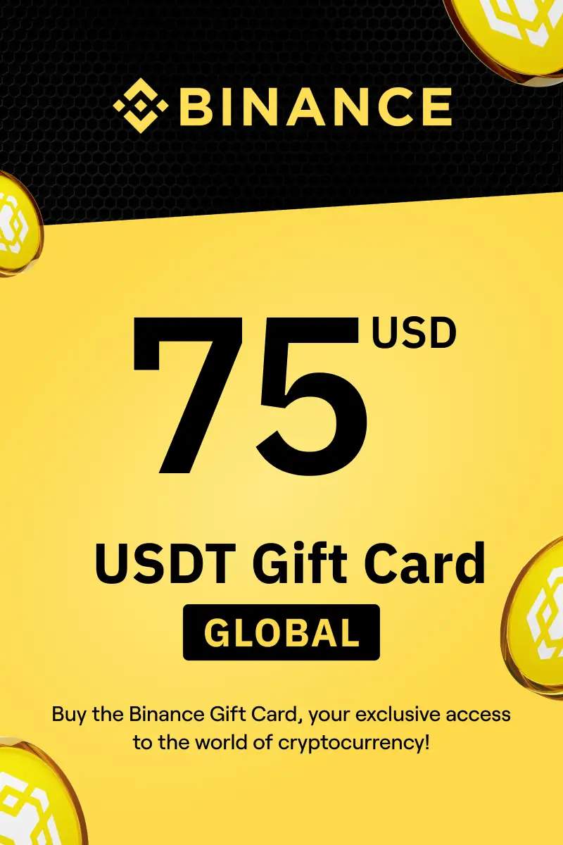 Buy Binance (USDT) 75 USD Gift Card (Global) - Digital Key