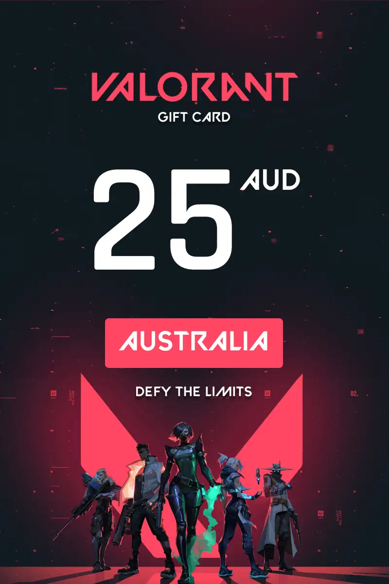 Buy Valorant 25 AUD Gift Card (Australia) - Digital Key