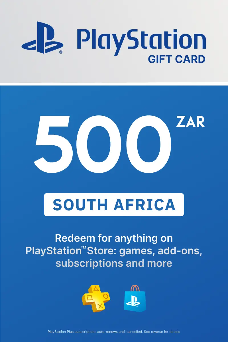 Buy PlayStation Store 500 ZAR Gift Card (South Africa) - Digital Key