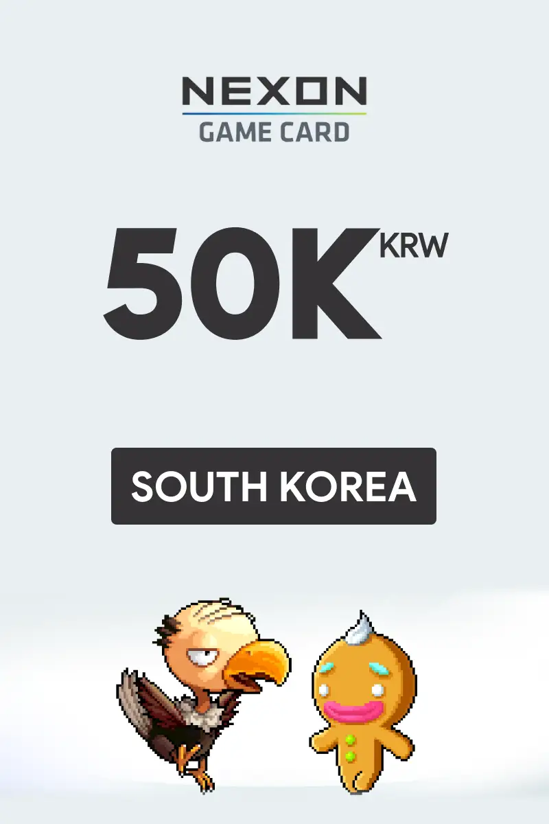 Buy Nexon Game Card 50000 KRW Gift Card (South Korea) - Digital Key
