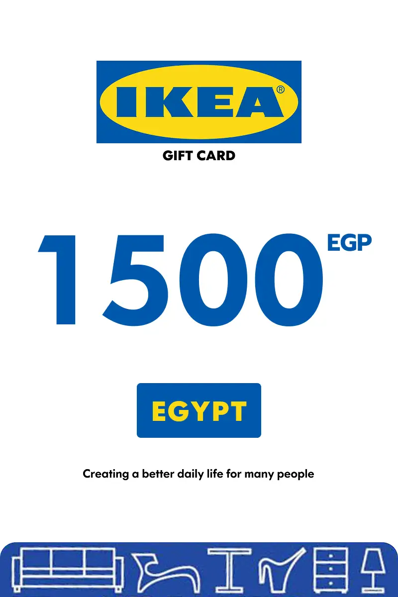 Buy IKEA 1500 EGP Gift Card (Egypt) - Digital Key