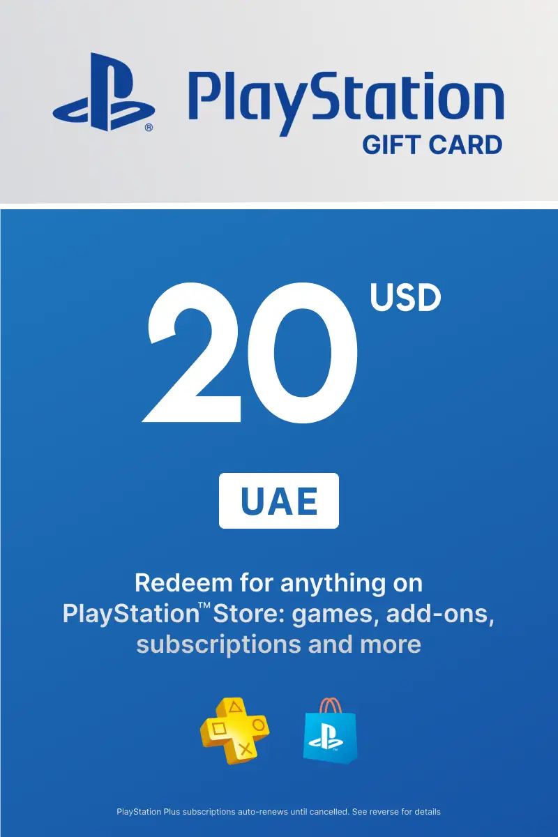 Buy PlayStation Store 20 USD Gift Card (United Arab Emirates) - Digital Key