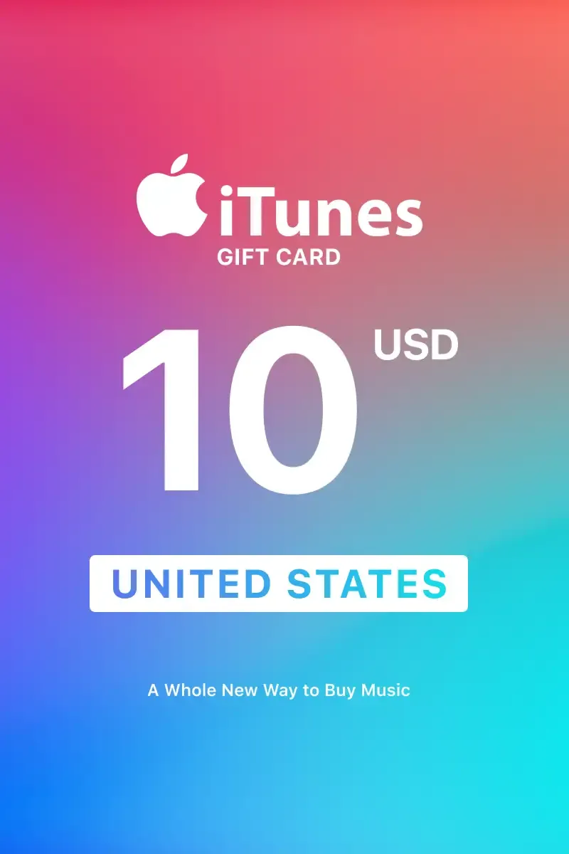 Buy Apple iTunes 10 USD Gift Card (United States) - Digital Key