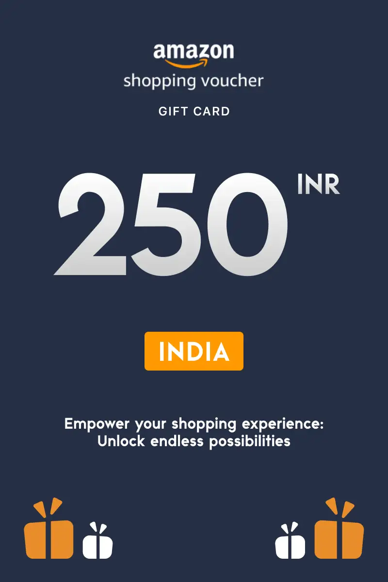Buy Amazon Shopping Voucher 250 INR Gift Card (India) - Digital Key