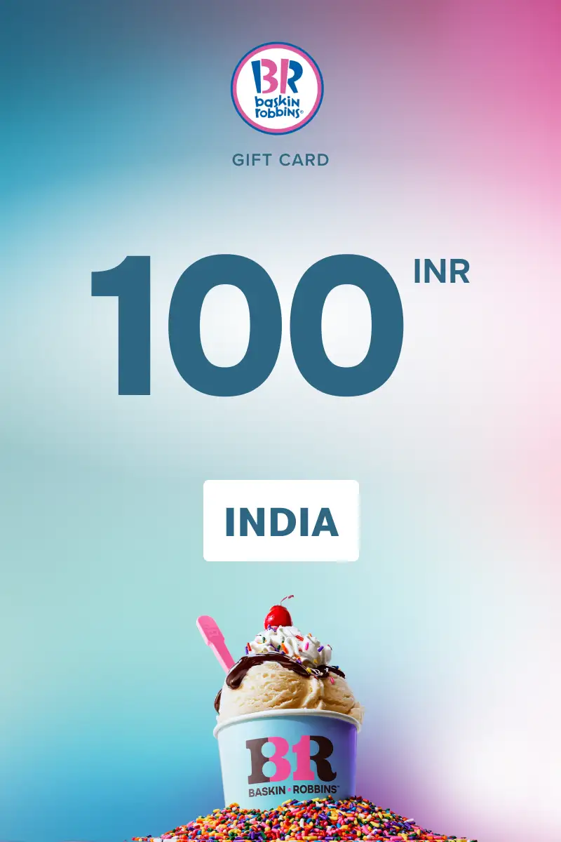 Buy Baskin Robbins 100 INR Gift Card (India) - Digital Key