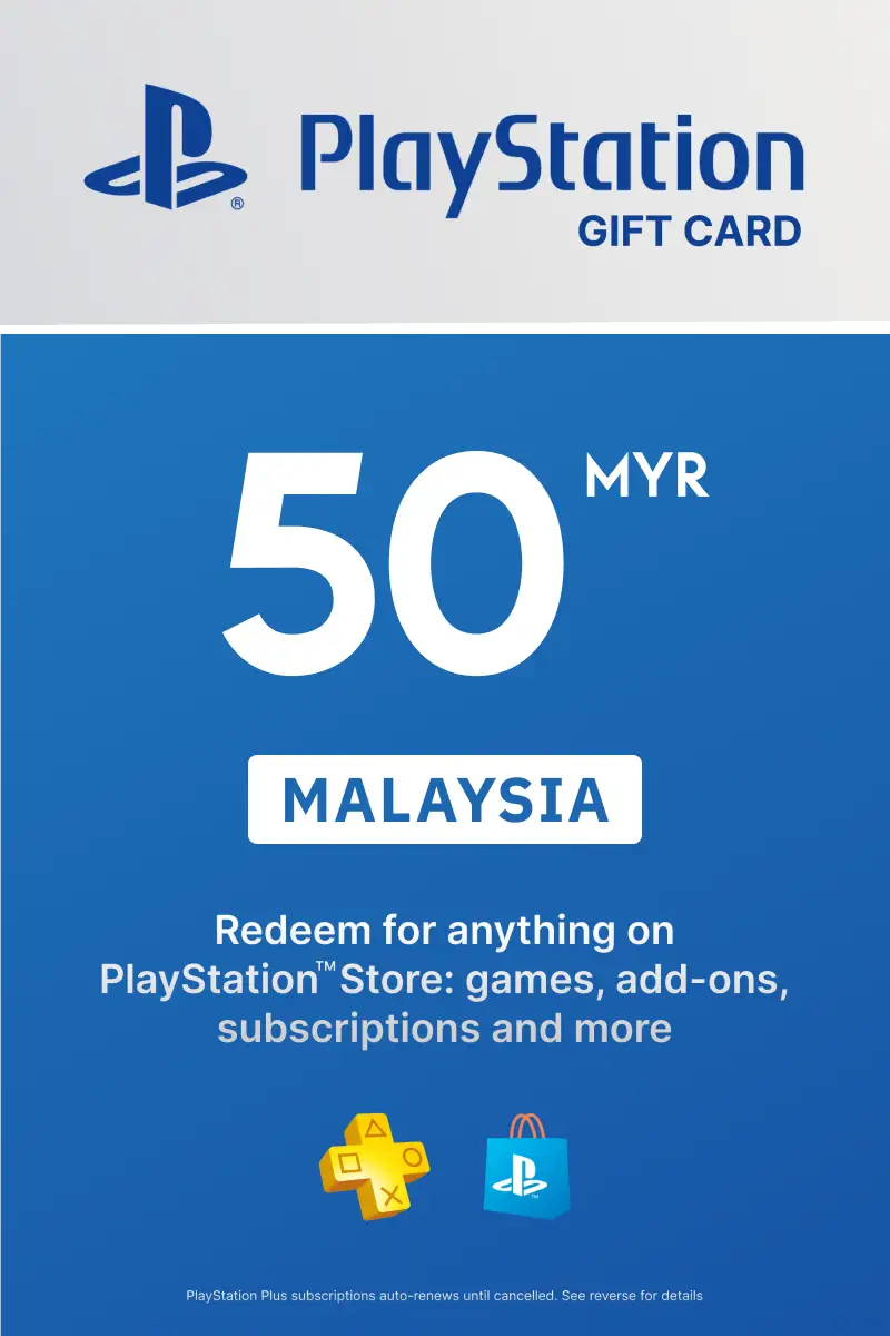 Buy PlayStation Store 50 MYR Gift Card (Malaysia) - Digital Key