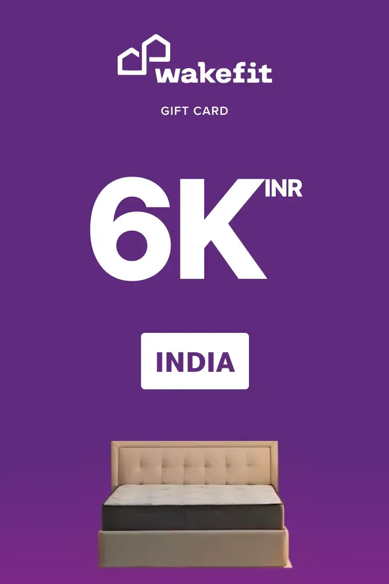 Buy Wakefit 6000 INR Gift Card (India) - Digital Key