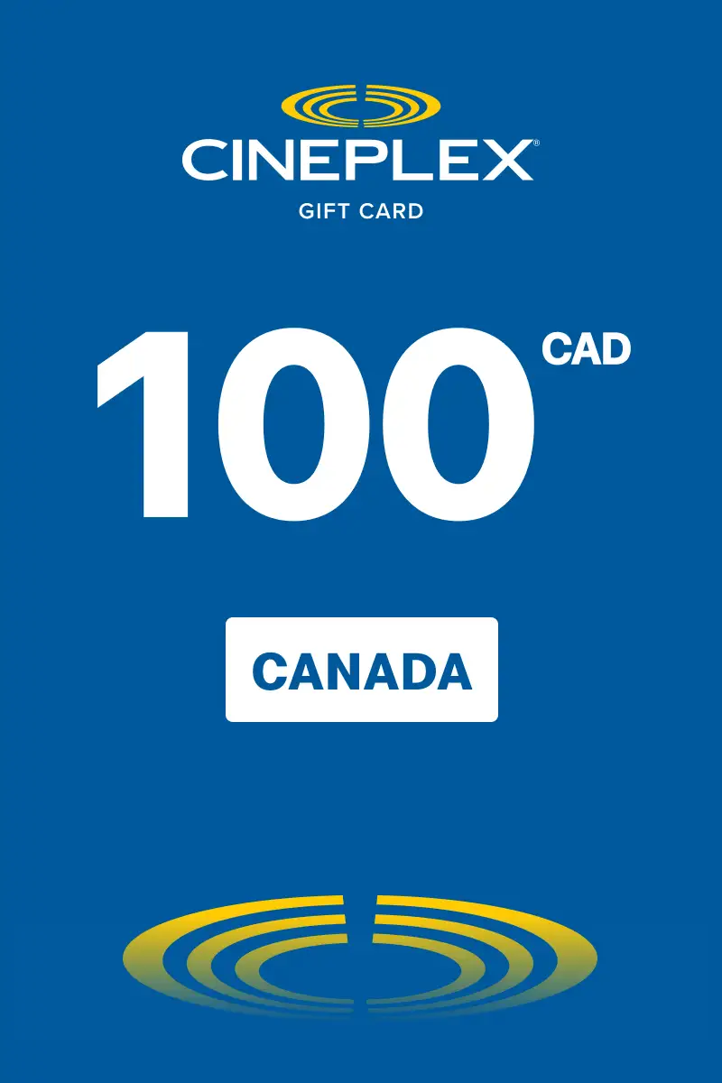 Buy Cineplex 100 CAD Gift Card (Canada) - Digital Key