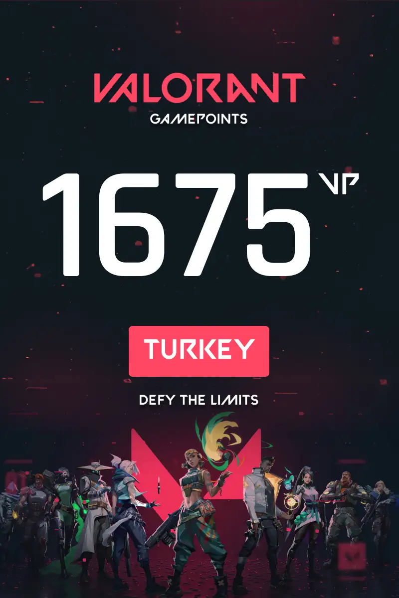 Buy VALORANT 1675 Valorant Points (Turkey) - Digital Key