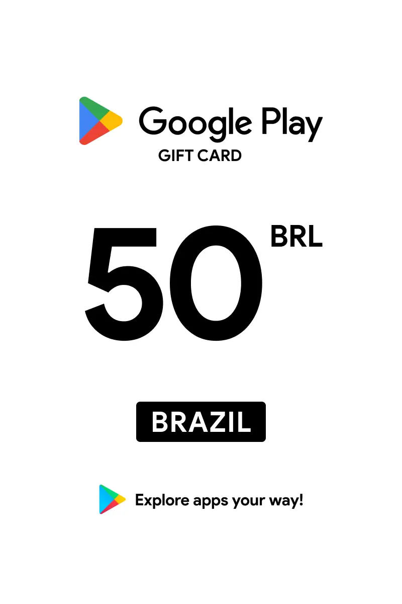 Buy Google Play 50 BRL Gift Card (Brazil) - Digital Key