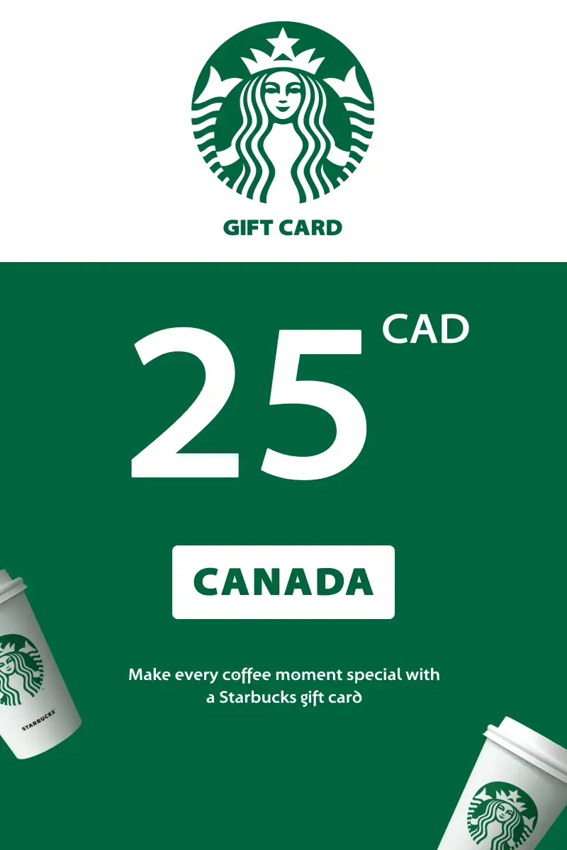 Buy Starbucks 25 CAD Gift Card (Canada) - Digital Key