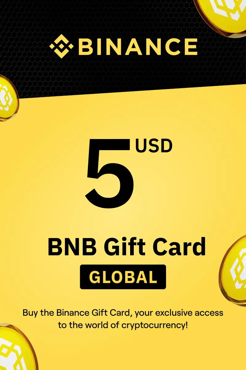 Buy Binance BNB 5 USD Gift Card Global Digital Key