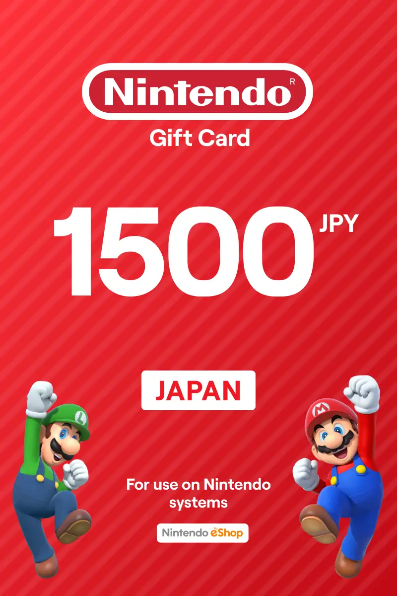 Buy Nintendo eShop 1500 JPY Gift Card (Japan) - Digital Key