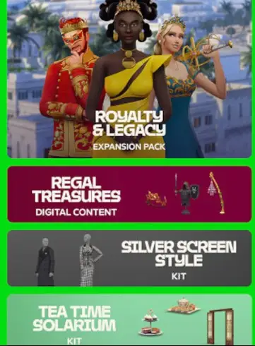 Buy The Sims 4 Royalty & Legacy Grand Bundle DLC (Global) (PC) - Steam ...