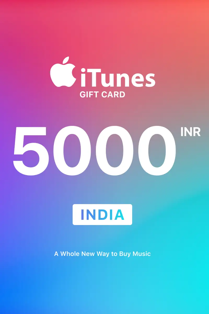 Buy Apple iTunes 5000 INR Gift Card (India) - Digital Key