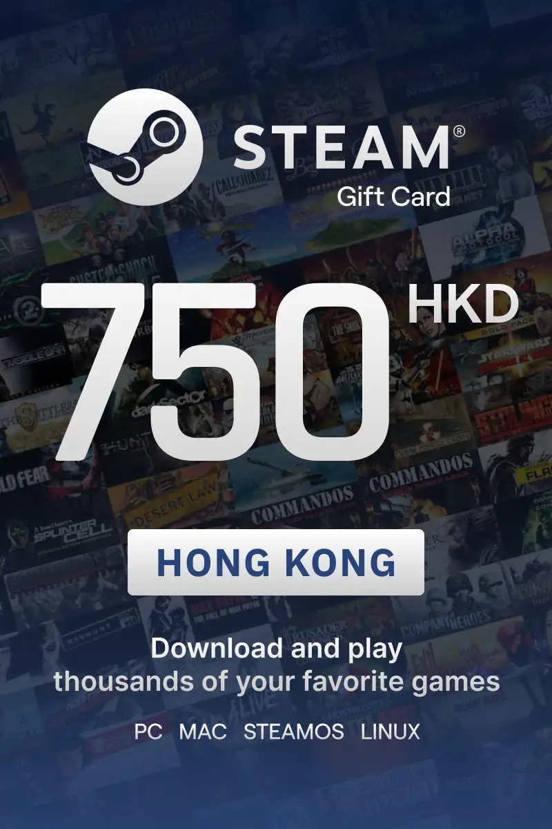 Buy Steam Wallet 750 HKD Gift Card (Hong Kong) - Digital Key