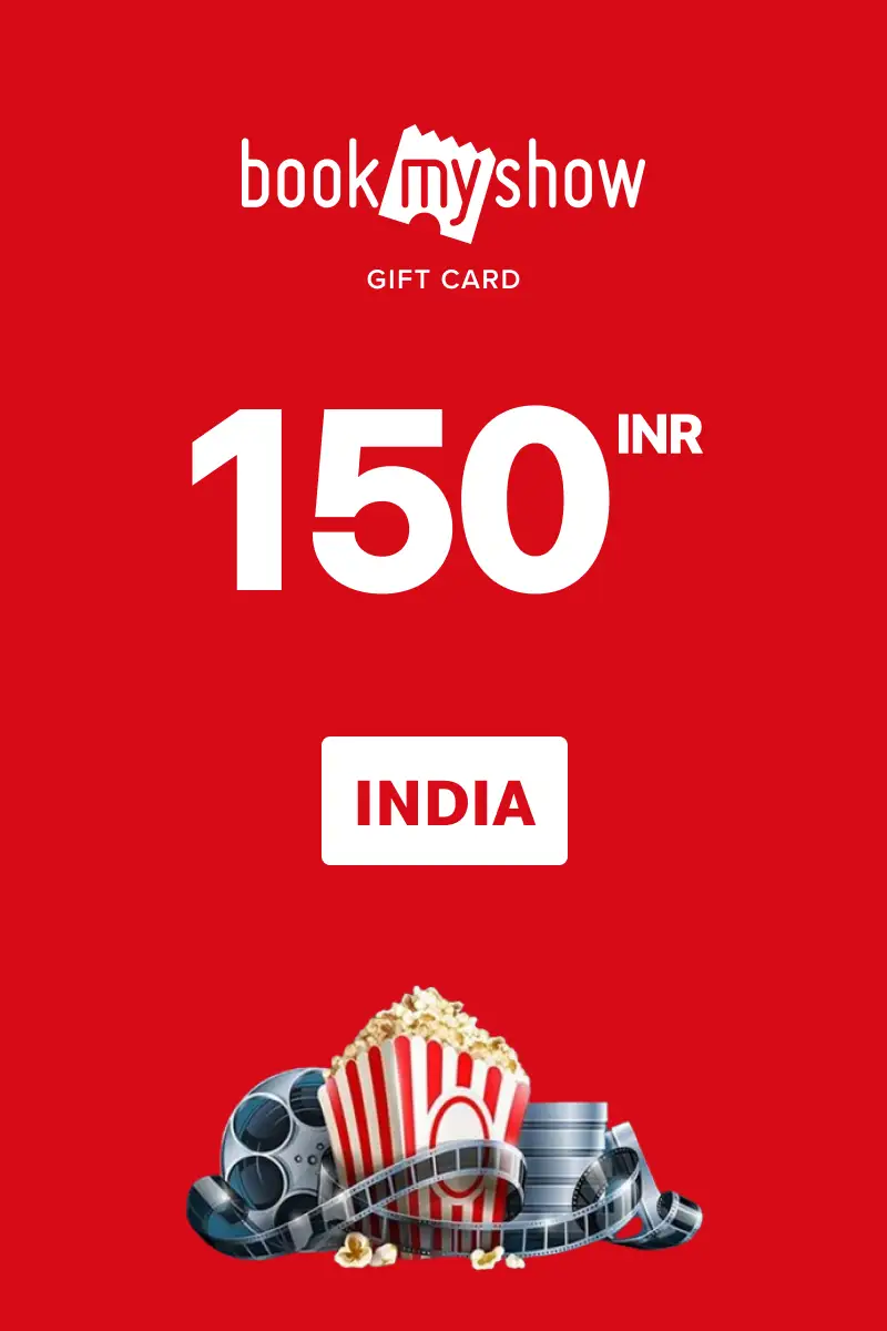 Buy BookMyShow 150 INR Gift Card (India) - Digital Key