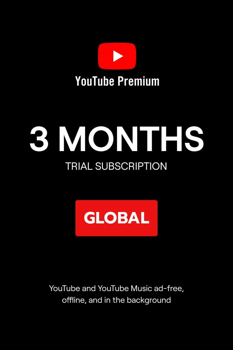Buy YouTube Premium 3 Months Trial (Global) - Official Website - Digital Key