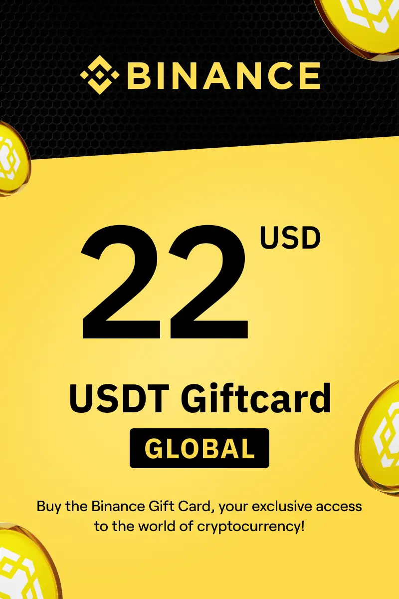 Buy Binance (USDT) 22 USD Gift Card (Global) - Digital Key