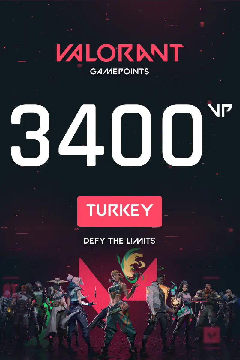 Buy VALORANT 3400 Valorant Points (Turkey) - Digital Key