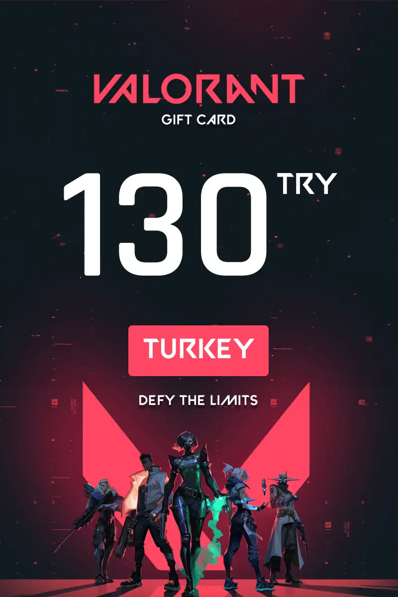 Buy Valorant 130 TRY Gift Card (Turkey) - Digital Key