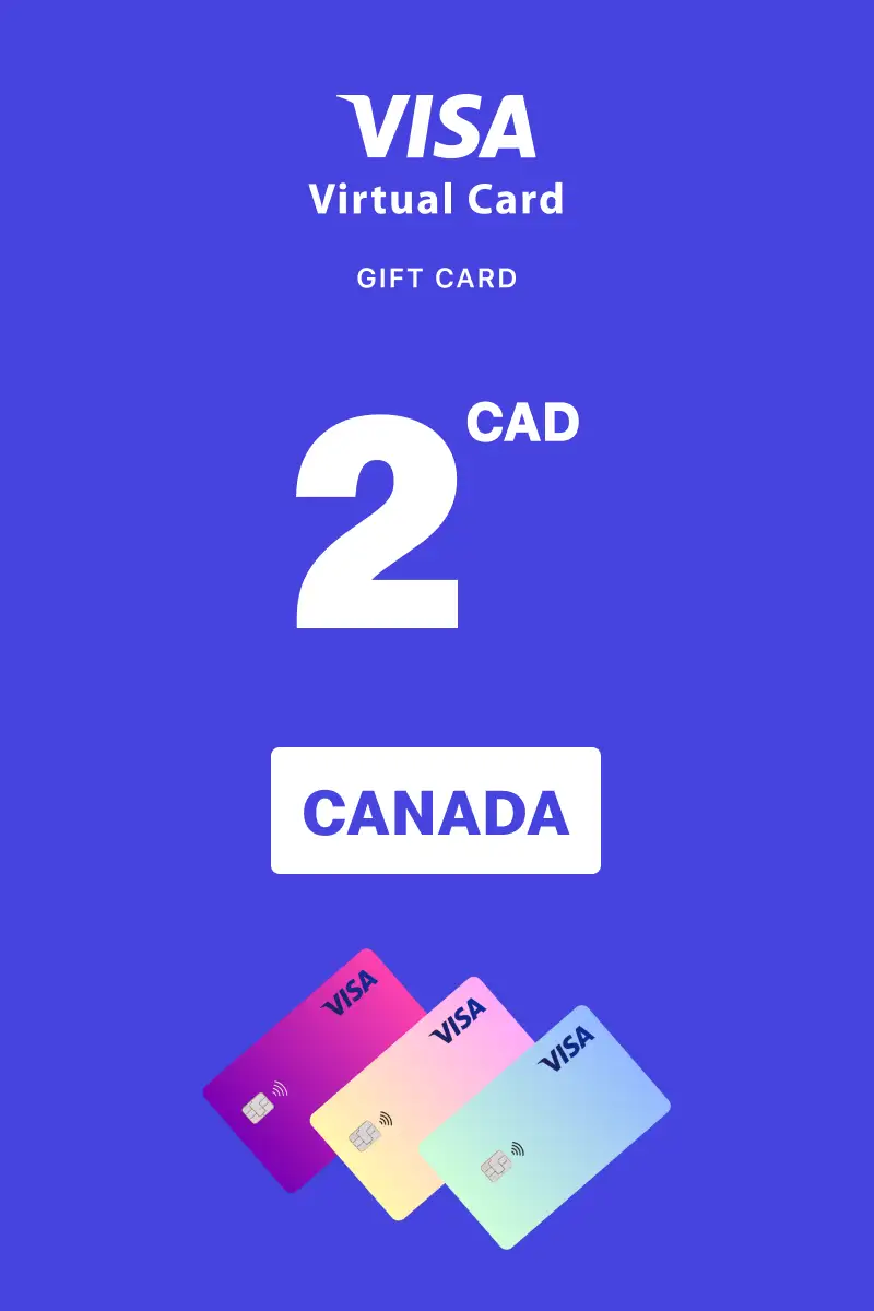 Buy Virtual Visa 2 CAD Gift Card (Canada) - Digital Key