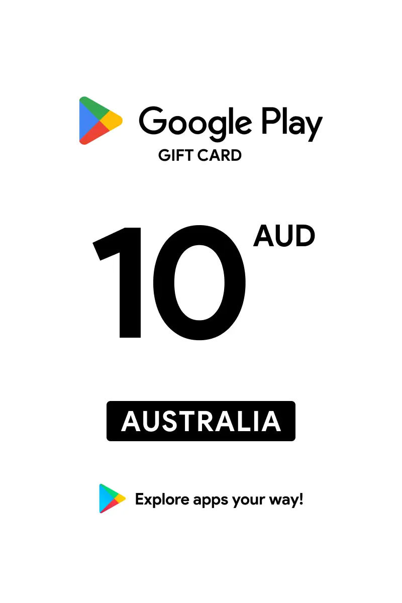 Buy Google Play 10 AUD Gift Card (Australia) - Digital Key